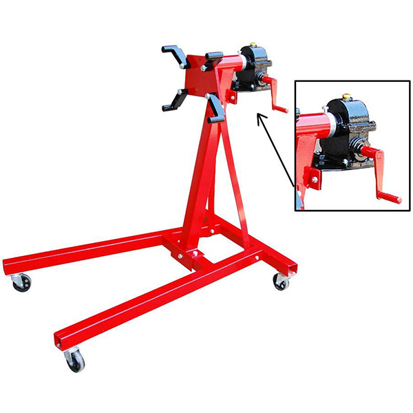 2000 lb. Engine Stand With Gearbox