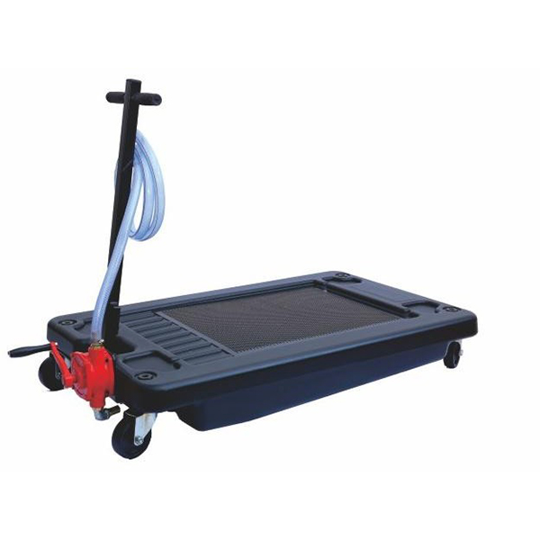 65 Litre Low Profile Oil Drain Pan With Hand Pump